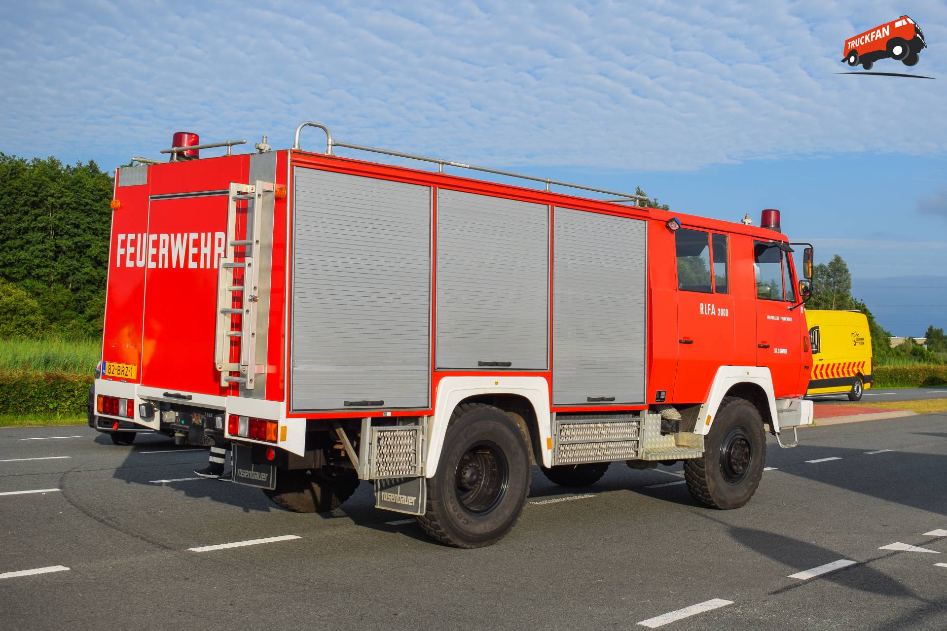 Steyr 91 Brandweertruck op Truckstarfestival 2025 in St. Oswald