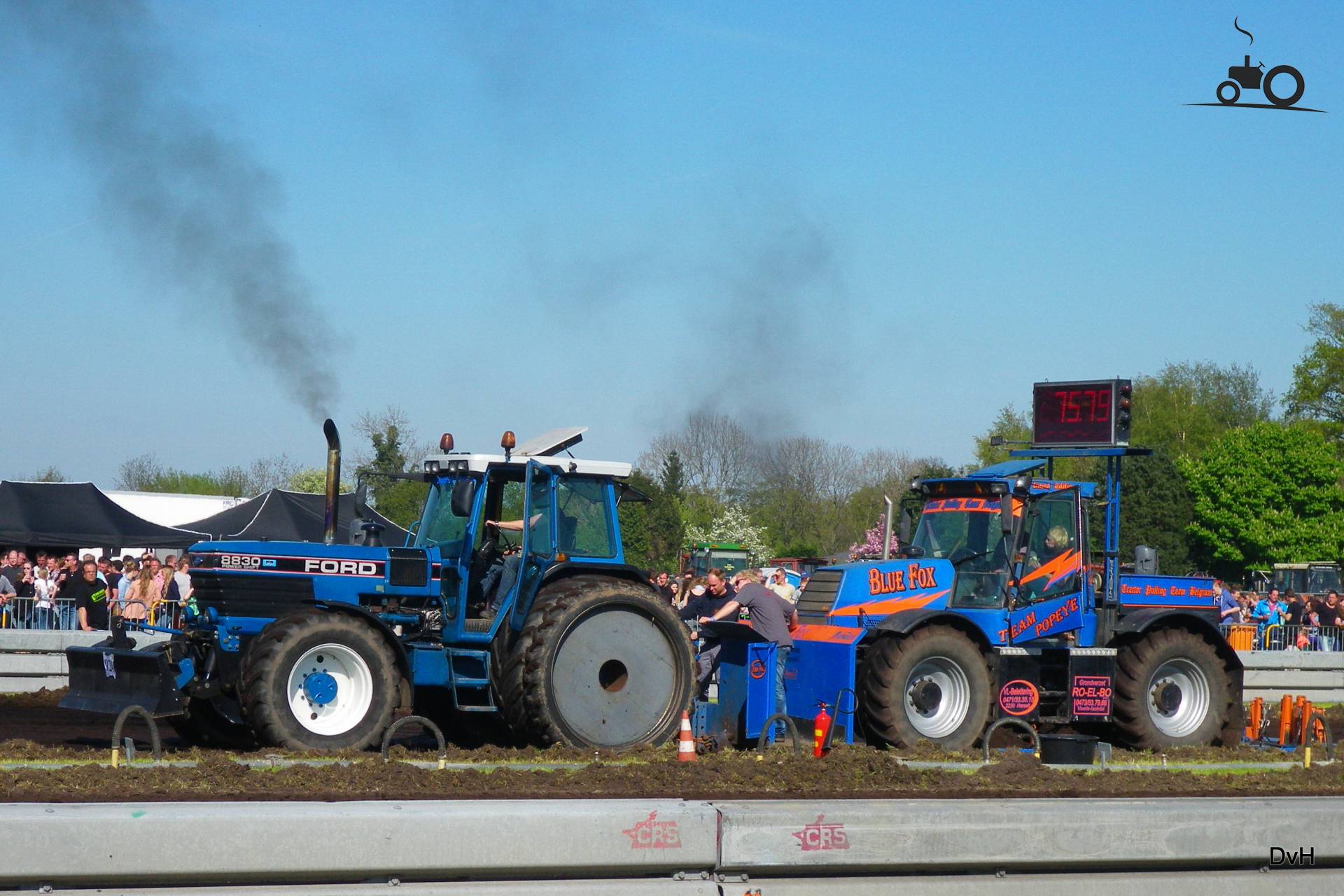Trekkerslep / trekkertrek / tractorpulling - Ford 8830
