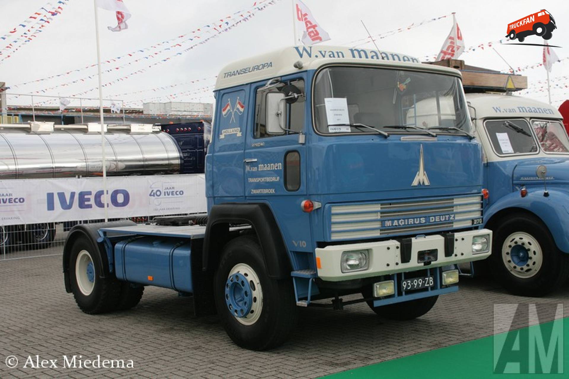 Foto Magirus Deutz D-serie frontstuur van E.W. van Maanen Transport ...