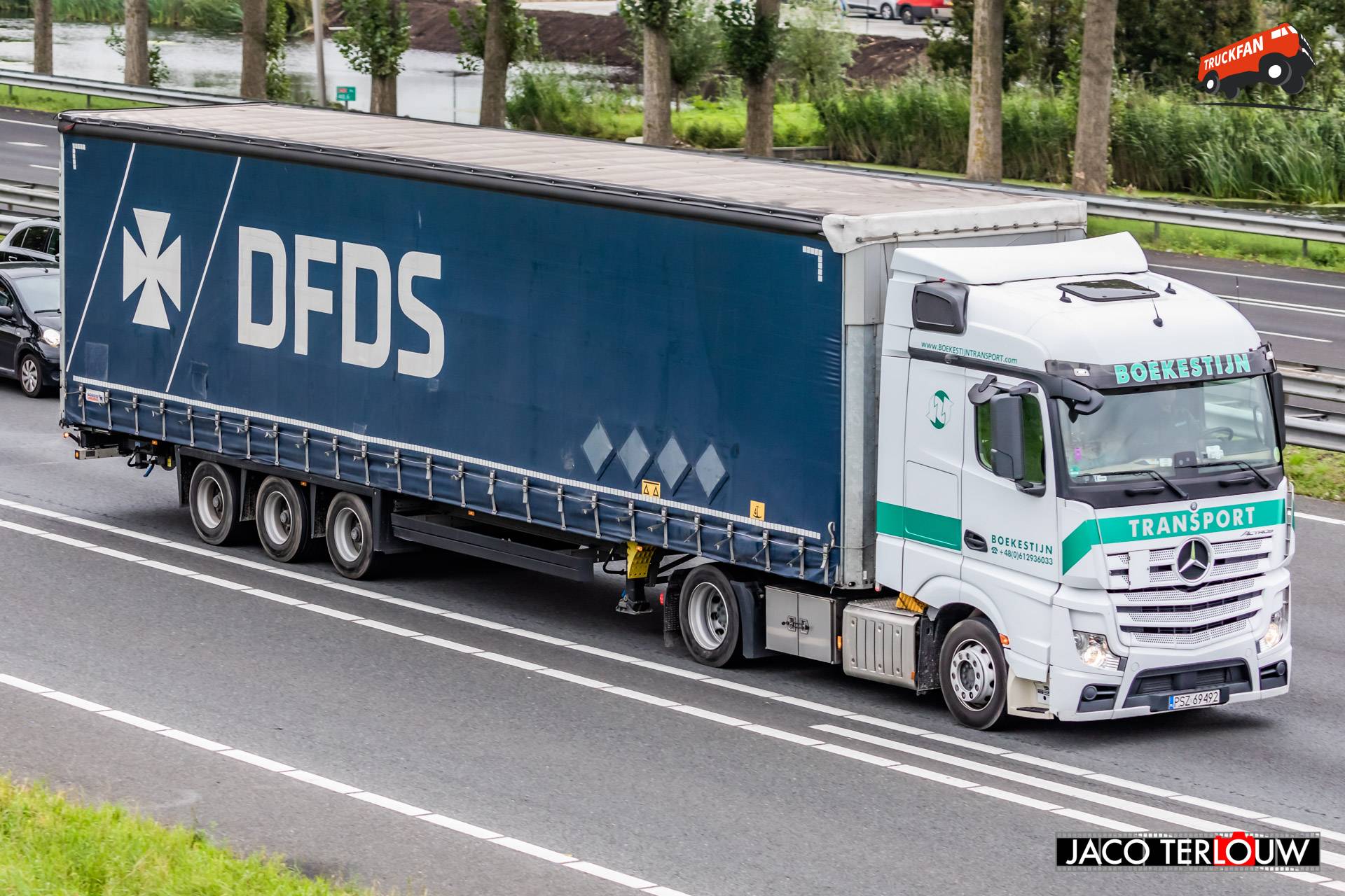 Foto Mercedes-Benz Actros MP4 van DFDS, Boekestijn Transport Service ...