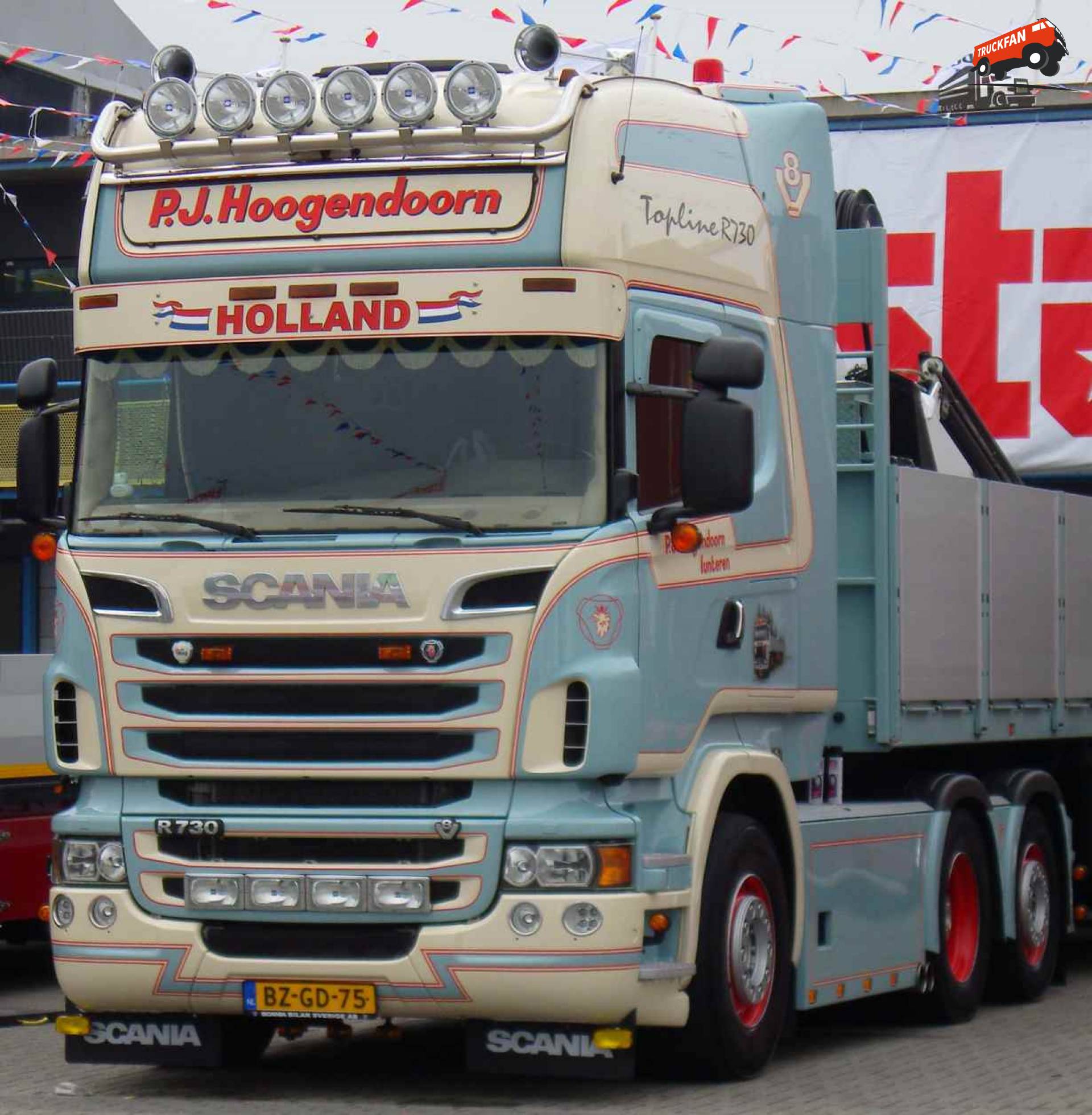 Foto Scania R730 van P.J. Hoogendoorn Transport B.V.