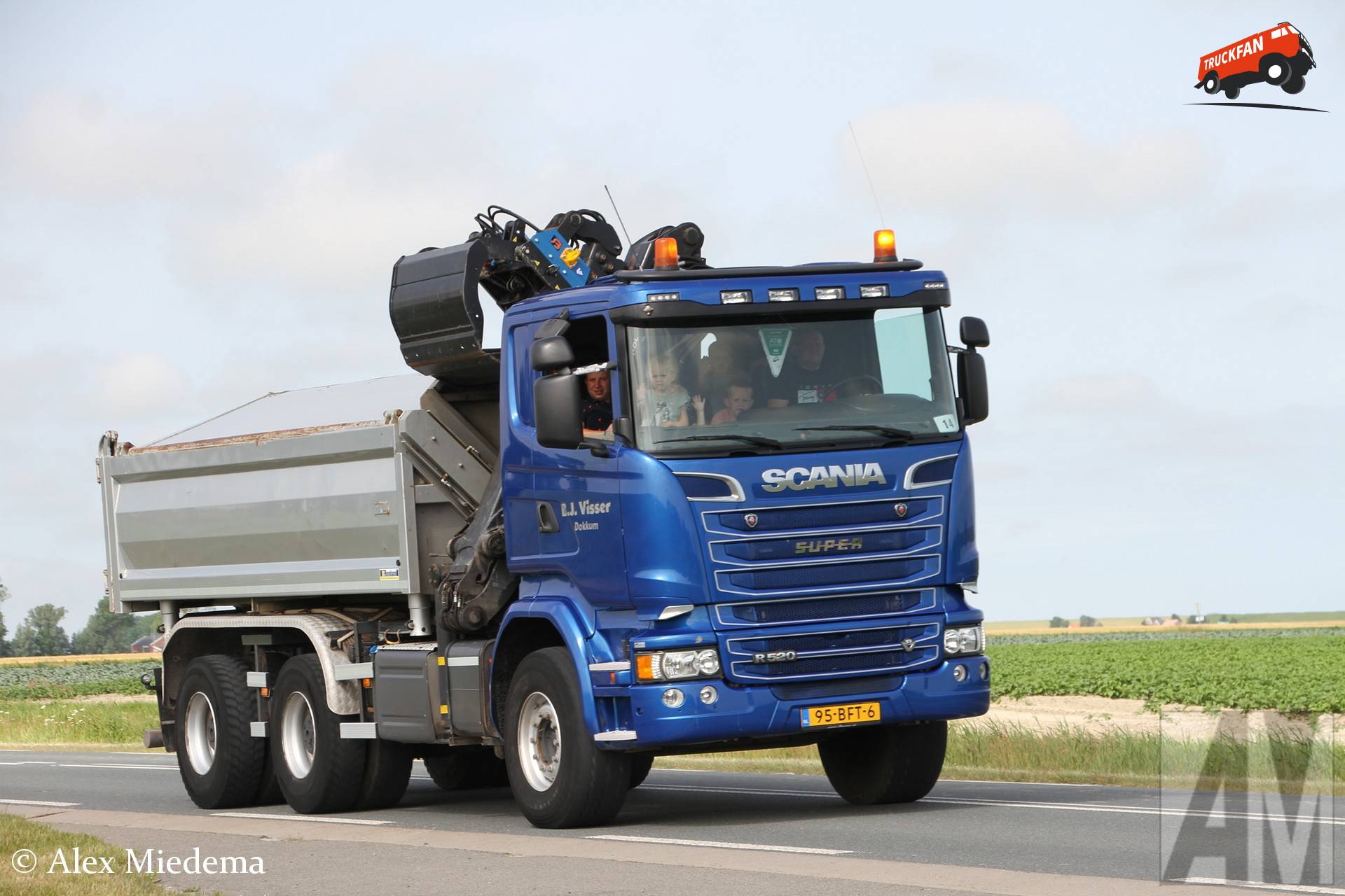 Foto Scania R520 van Transportbedrijf en Kraanverhuur B.J. Visser ...