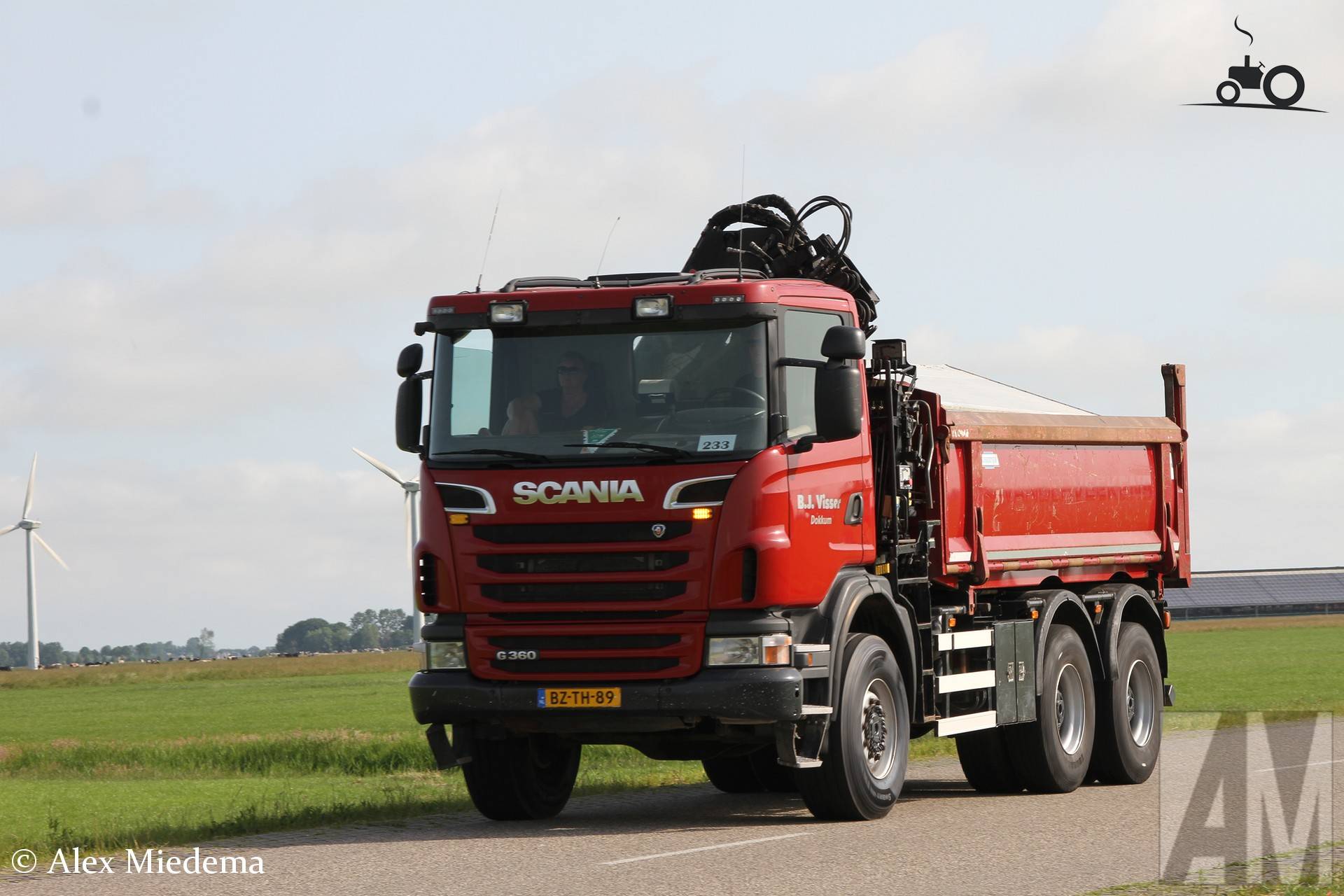 Foto Scania G360 van Transportbedrijf en Kraanverhuur B.J. Visser ...