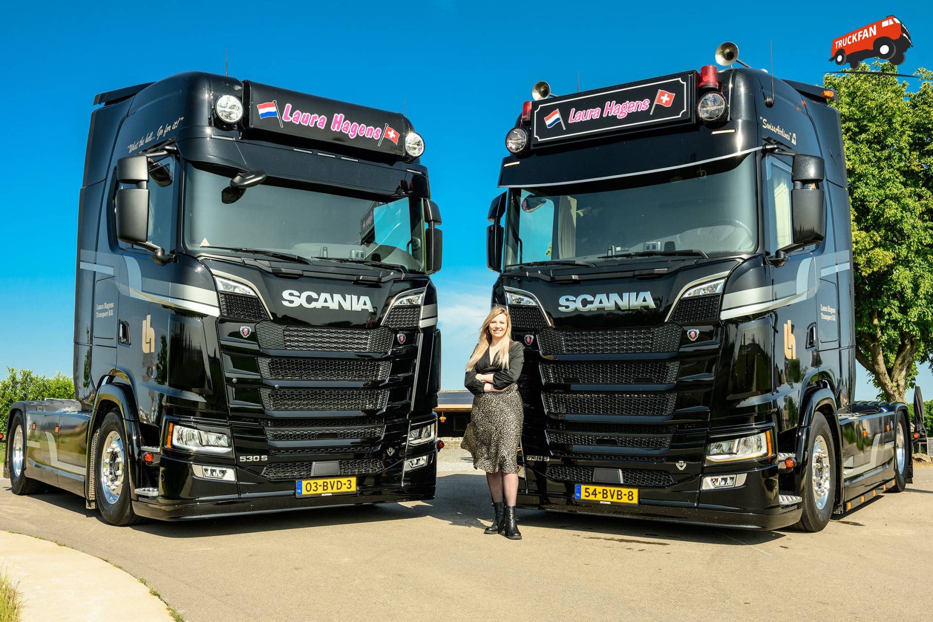 Foto Scania meerdere van Laura Hagens Transport B.V., Datrans Nederland B.V. - TruckFan