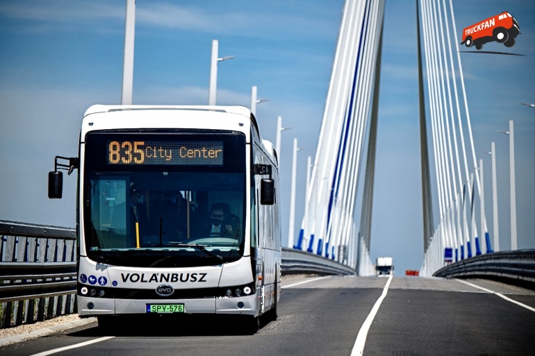 Foto BYD eBus-12 van Volánbusz Zrt. - TruckFan